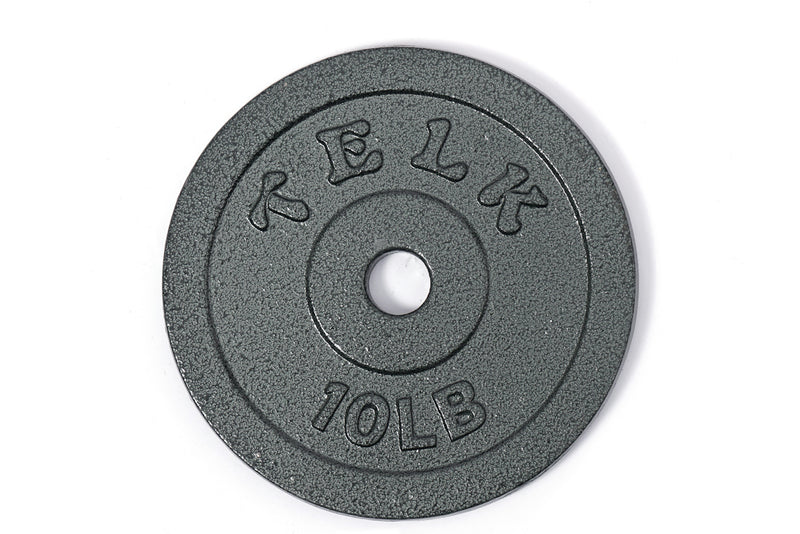 10 Ibs Set of FOUR 10 lbs. plates - TELK plate 100% cast iron weightpl ...